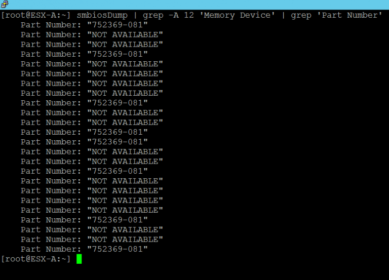 Get ESXi Hardware Information with Command - Virtualization Blog