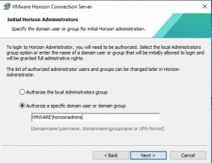 Install Horizon Connection Server - Virtualization Blog