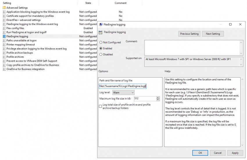 Configure Dynamic Environment Manager - Virtualization Blog