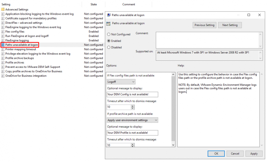 Configure Dynamic Environment Manager - Virtualization Blog