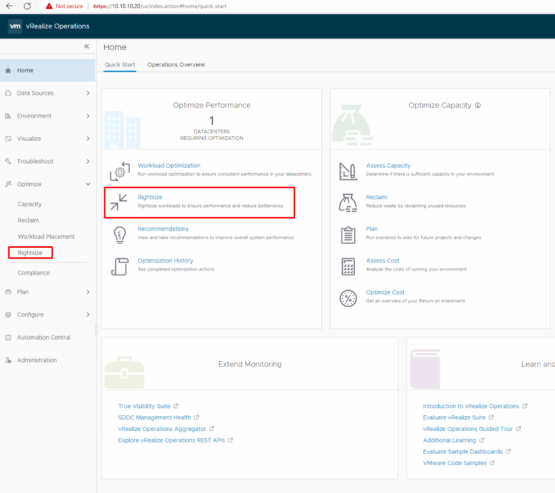 Rightsizing Virtual Machines with vRealize Operations 8.10 ...