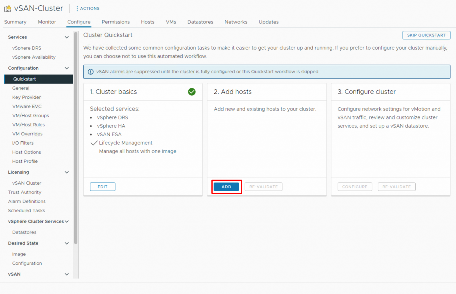 Configure a Standard vSAN Cluster (ESA) - Virtualization Blog