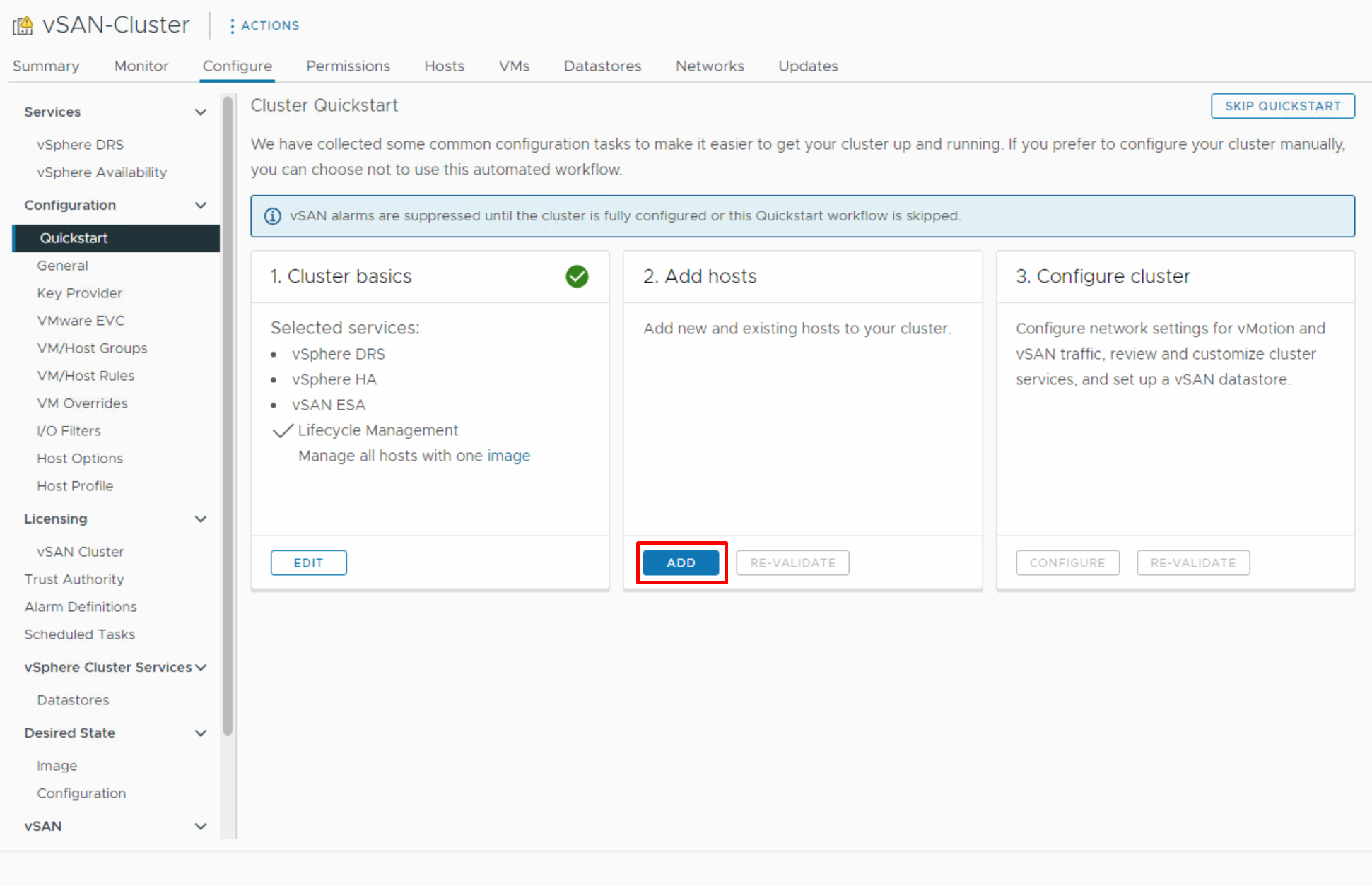 Configure a Standard vSAN Cluster (ESA) - Virtualization Blog