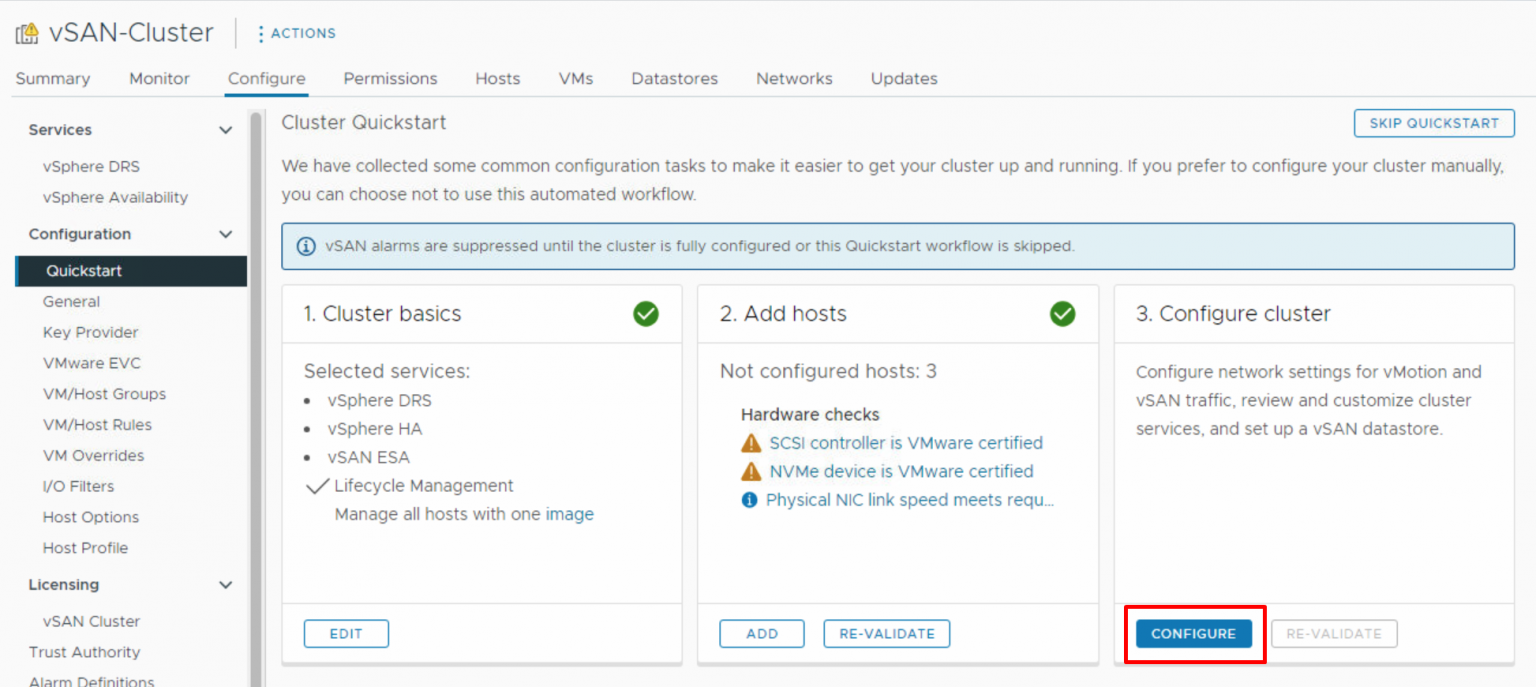 Configure a Standard vSAN Cluster (ESA) - Yahya Zahedi | Consultant's Log