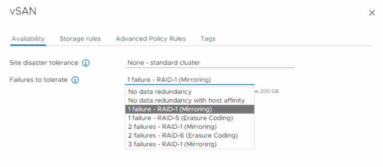 vSAN Storage Policy - Part 1 - Yahya Zahedi | Consultant's Log