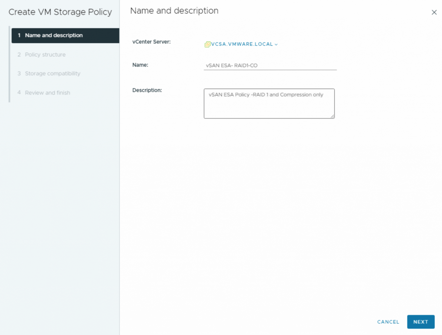 Manage vSAN storage policy - Yahya Zahedi | Consultant's Log