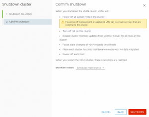 Shut Down and Power On vSAN Cluster - Virtualization Blog