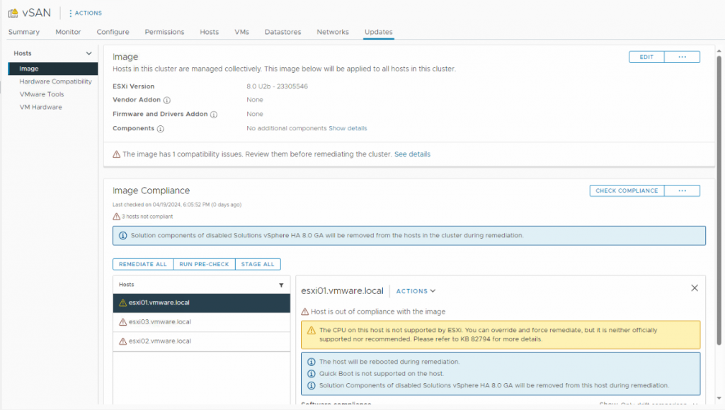 Update vSAN Cluster - Yahya Zahedi | Consultant's Log